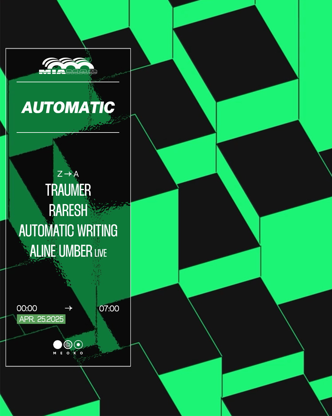 Automatic : Traumer, Raresh, Aline Umber (Live), Atwt - Live from Mia Mao
